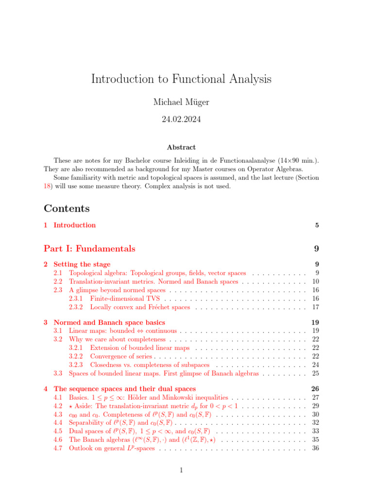 Functional Analysis | PDF | Banach Space | Functional Analysis