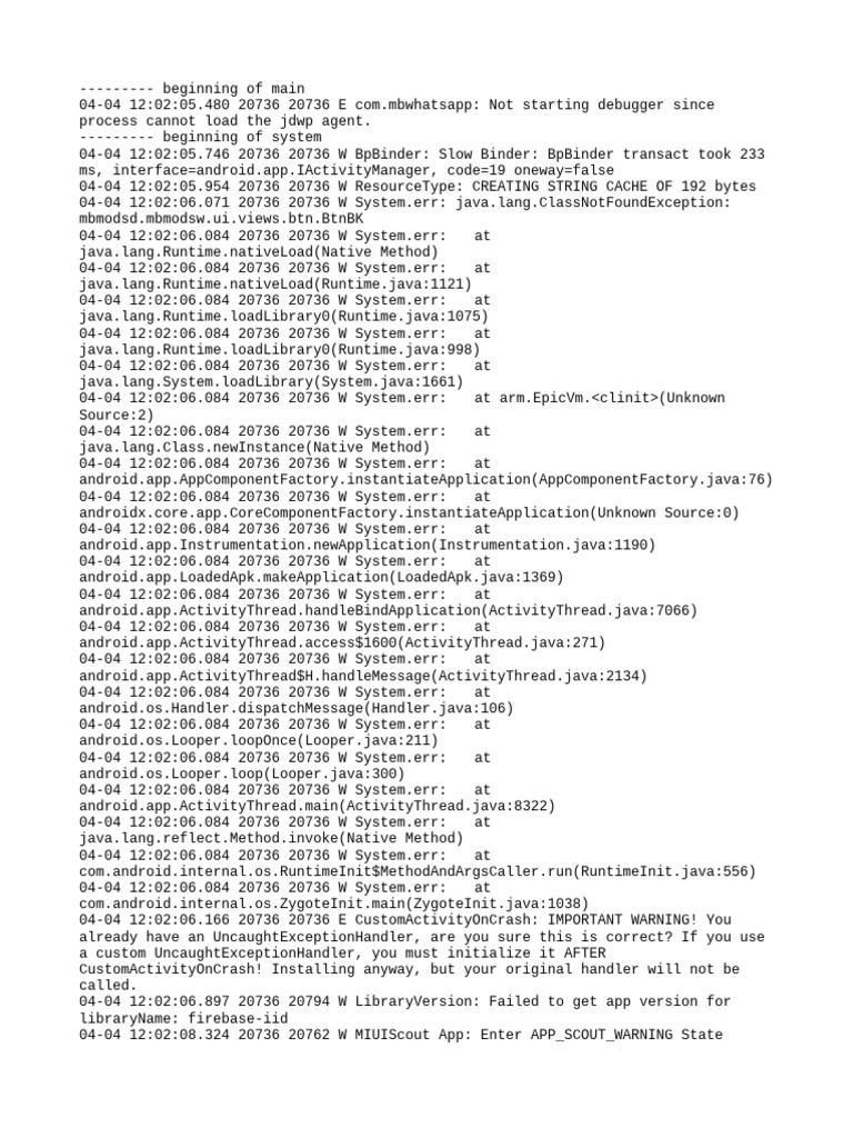Logcat | PDF | Java (Programming Language) | Android (Operating System)