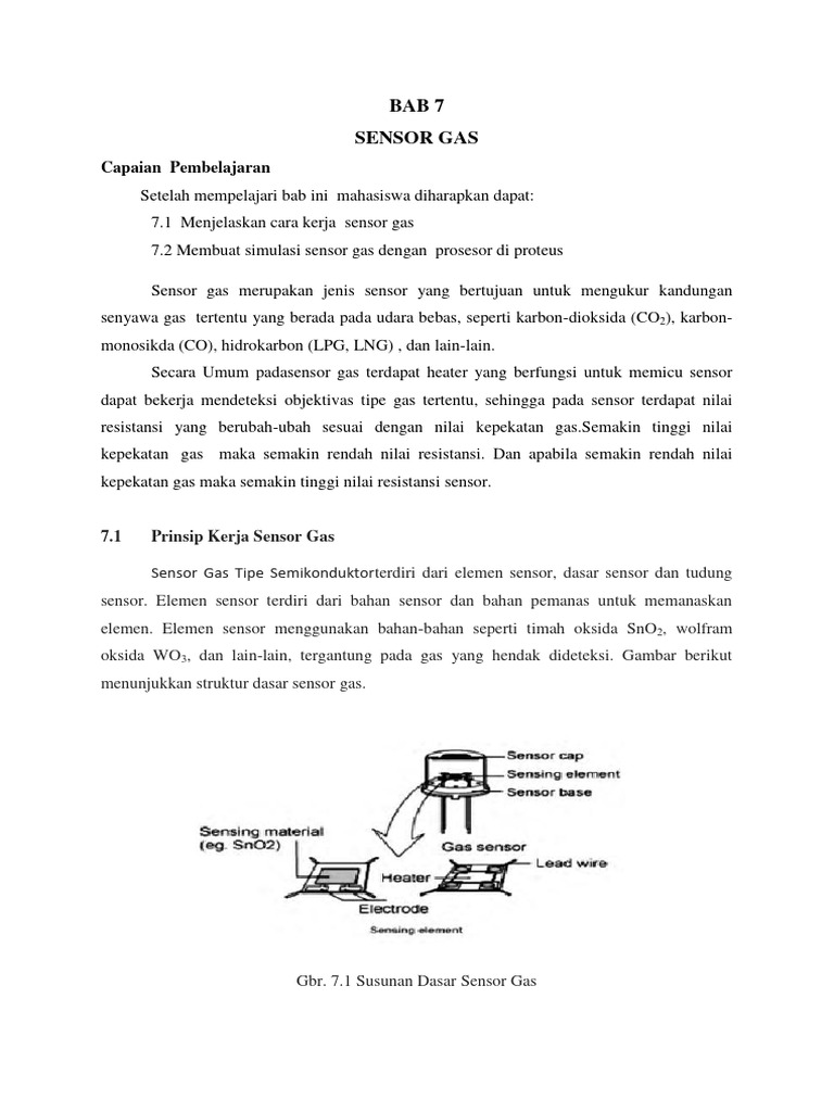 Bab 7. Sensor Gas | PDF