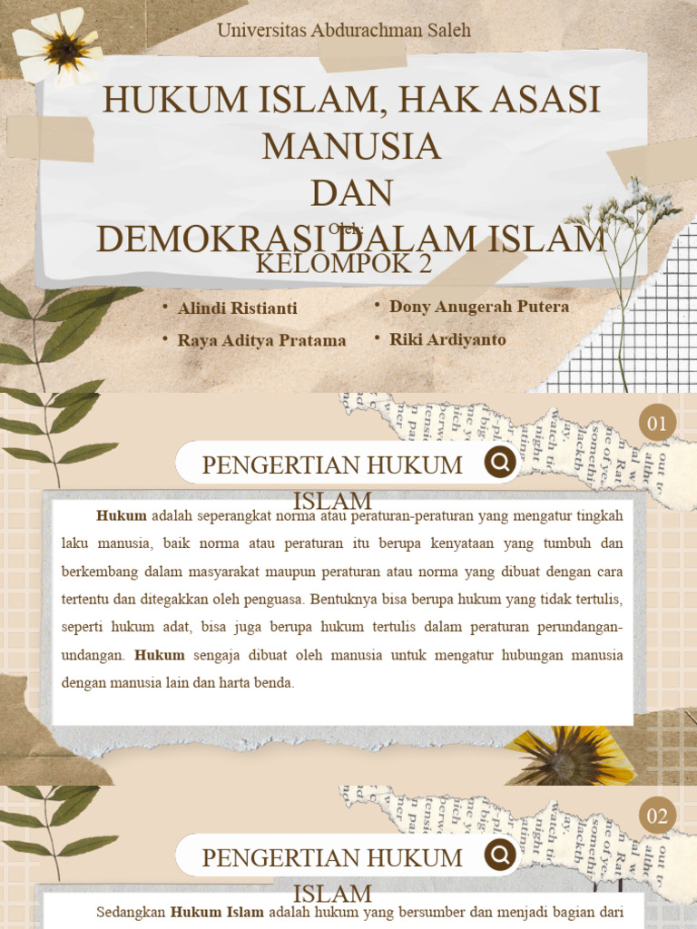 Fixed Hukum Islam, HAM Dan Demokrasi Dalam Islam | PDF