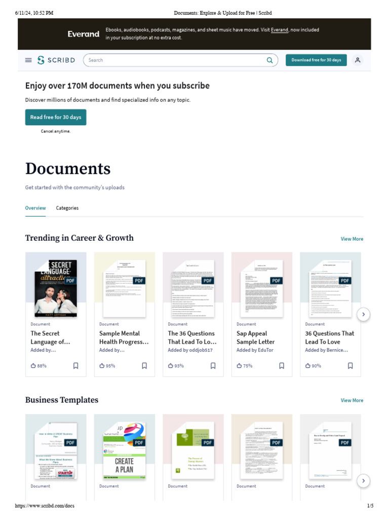 Documents - Explore & Upload For Free - Scribd | PDF | Scribd