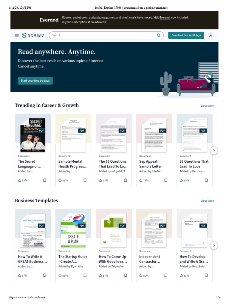 Scribd - Explore 170M+ Documents From A Global Community | PDF | Scribd