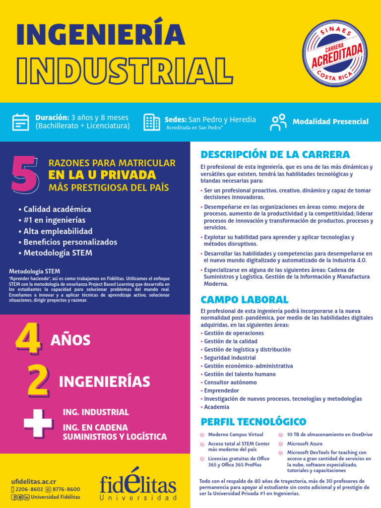 Plan De Estudios Grados Ing Industrial Presencial Pdf Logística