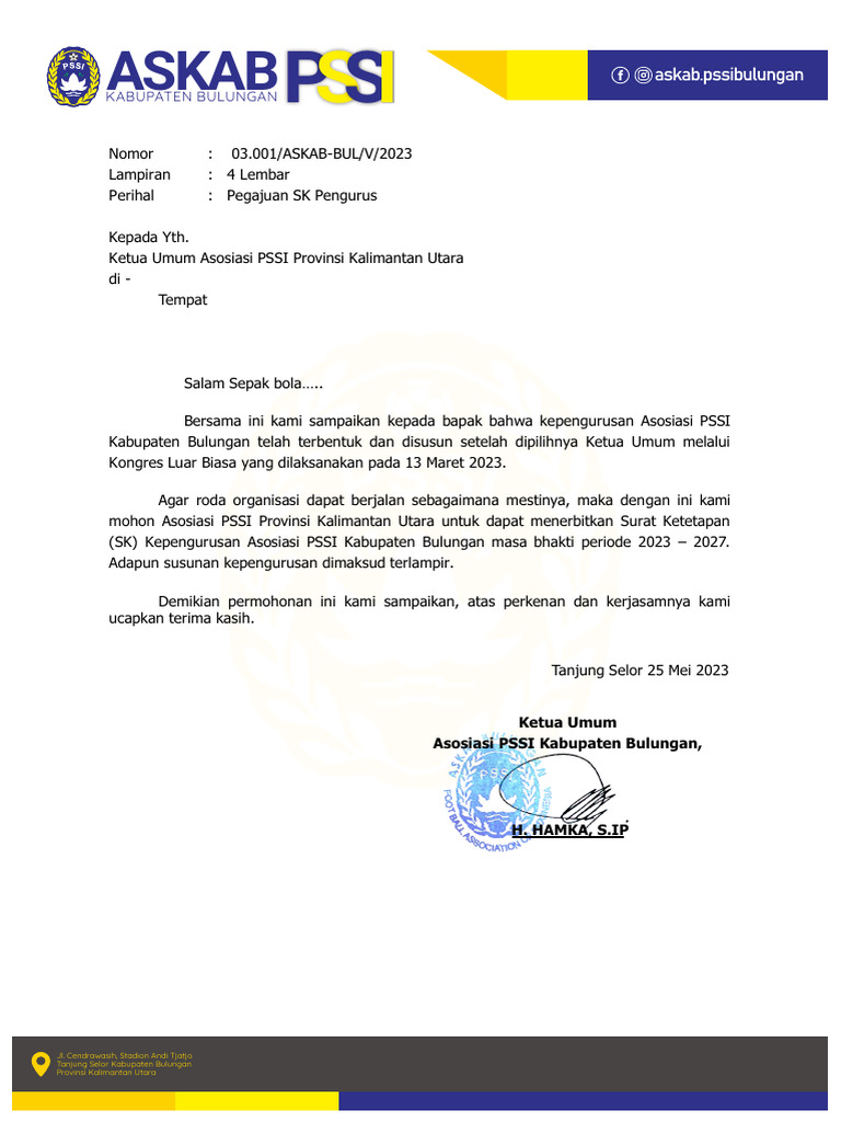 Surat Permohonan SK Fix | PDF