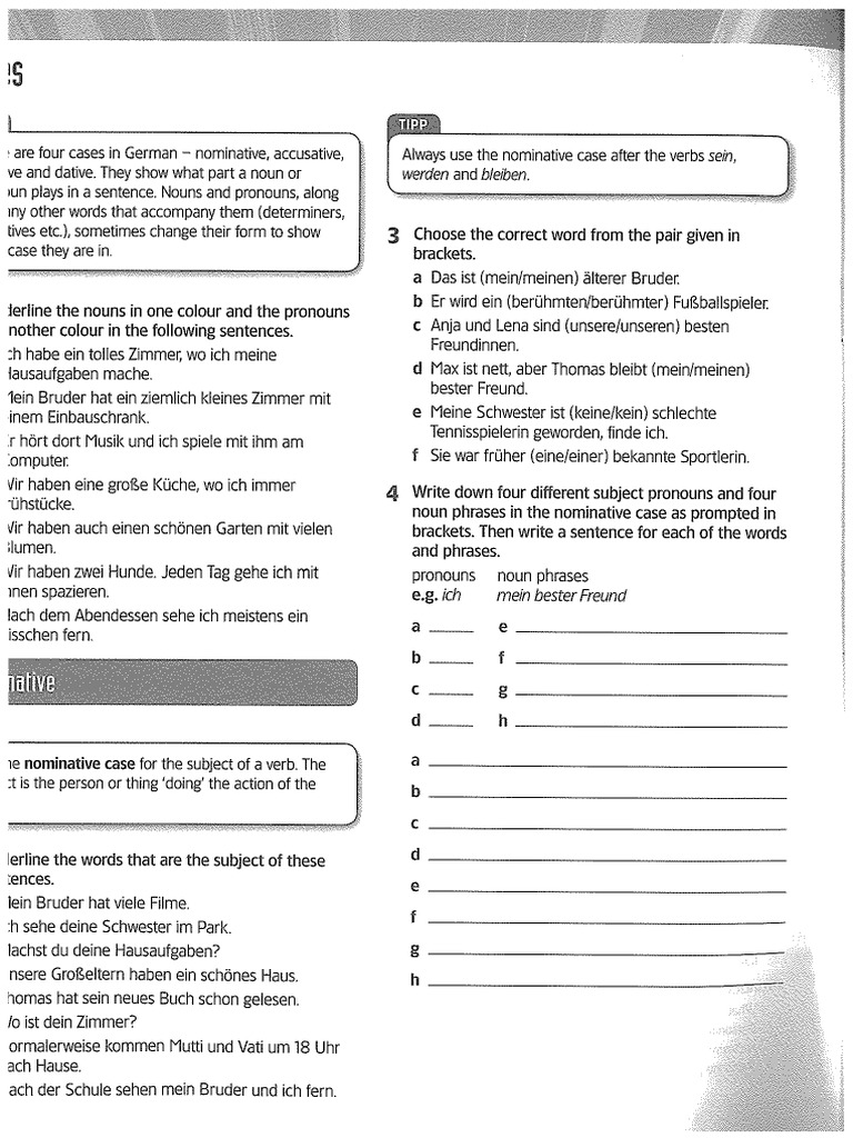 GSCE Grammar First Pages | PDF