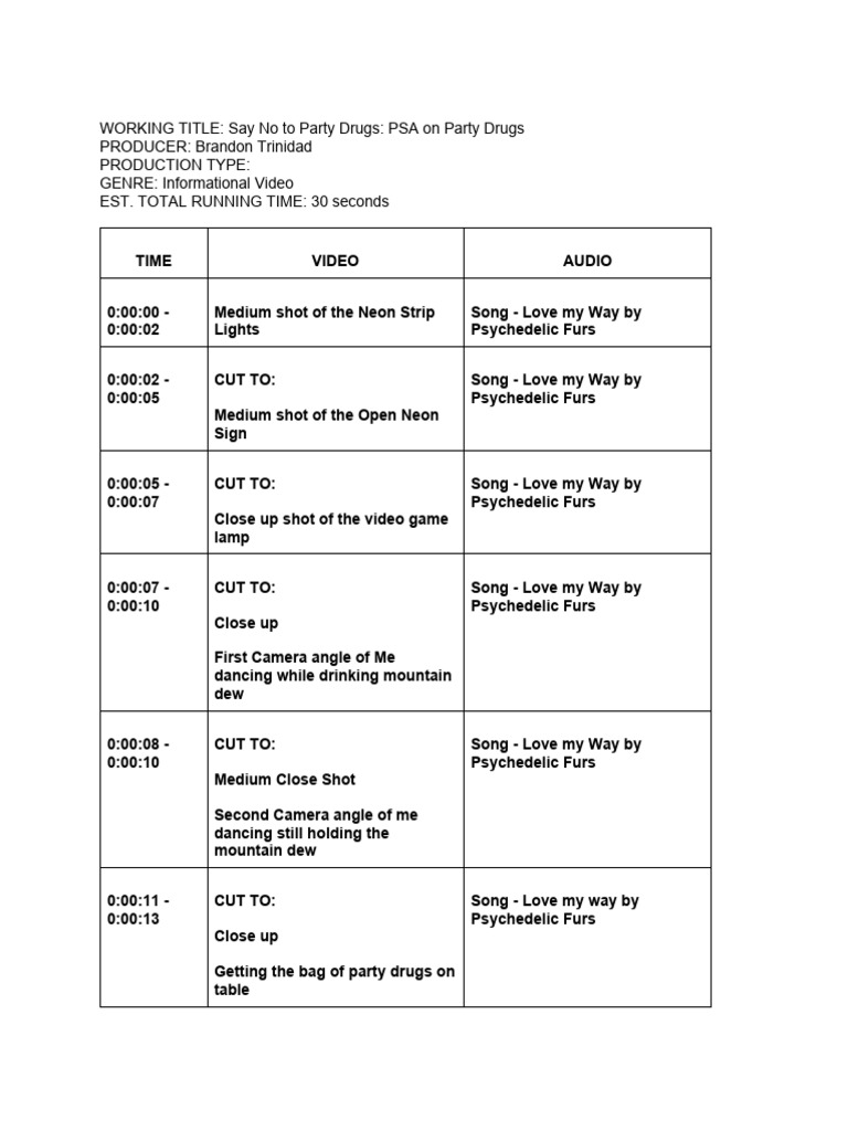 Trinidad AV Script | PDF