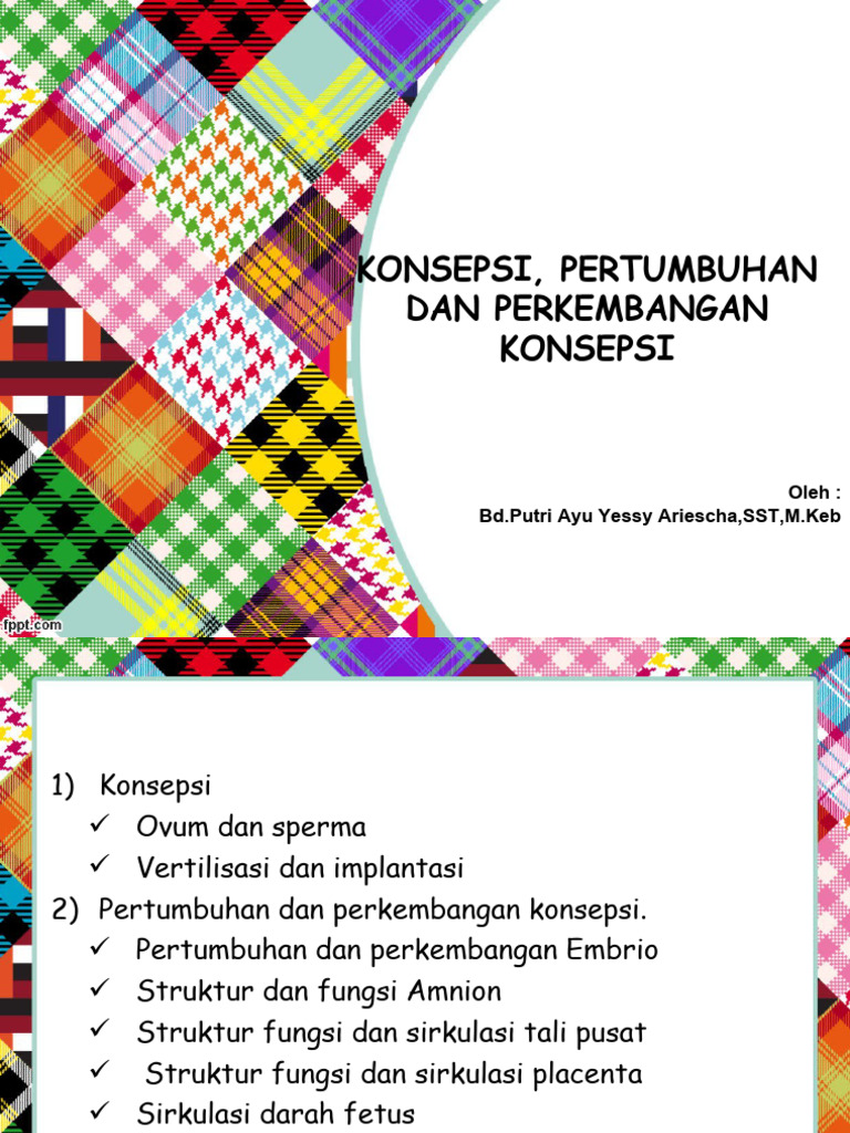Pertemuan 1 Konsepsi, Pertumbuhan Dan Perkembagan Konsepsi | PDF