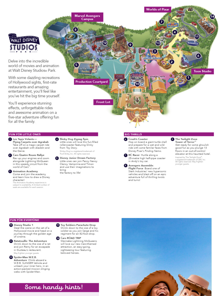 Map of Walt Disney Studios Park | PDF