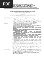 SK Pemberlakuan Penetapan KOSP Kurikulum Merdeka | PDF