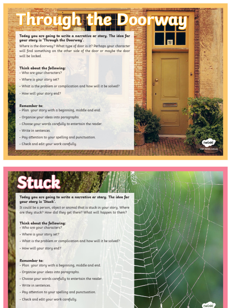 Narrative Writing Prompt Stimulus Sheets | Download Free PDF | Paragraph