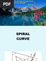 Spiral Curve Problems and Solutions | PDF