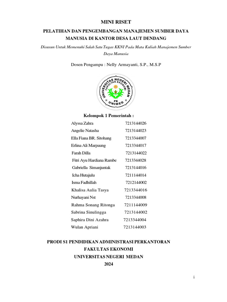 MR MSDM Kel.1 Pemerintah | PDF