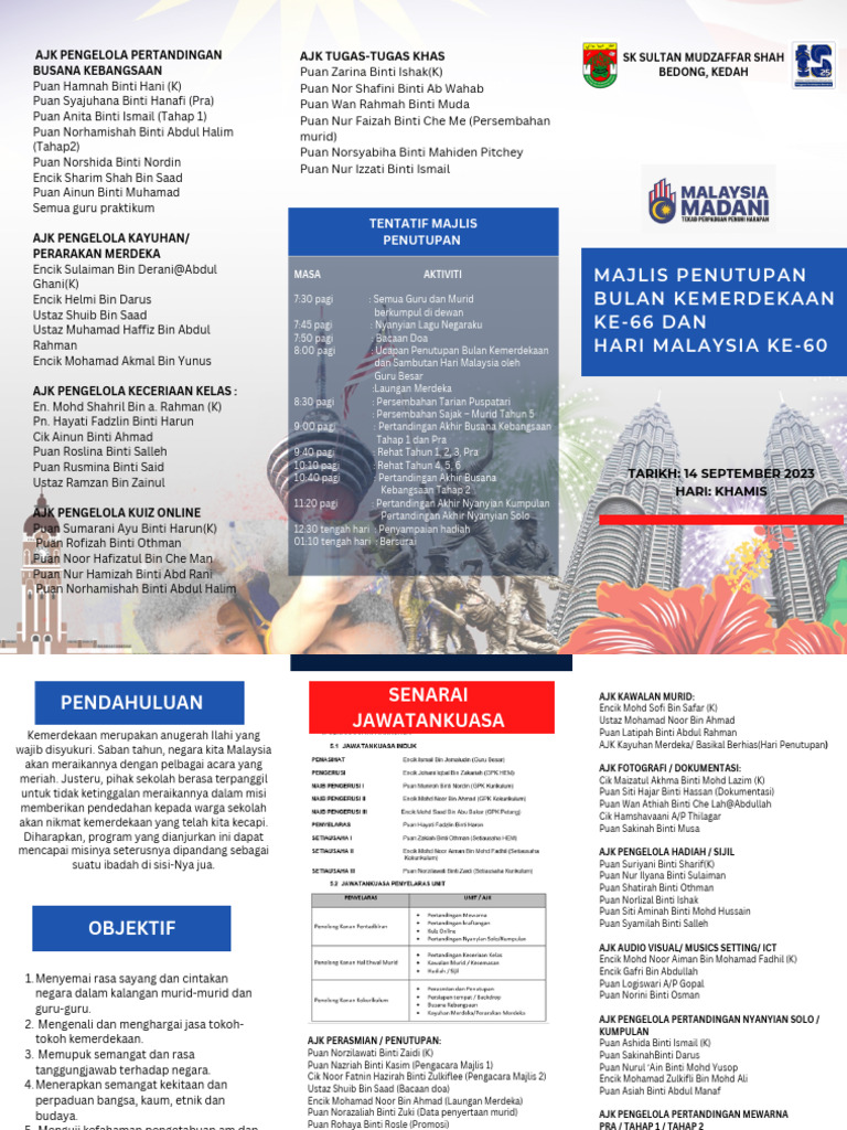 Majlis Penutupan Merdeka 2023 | PDF