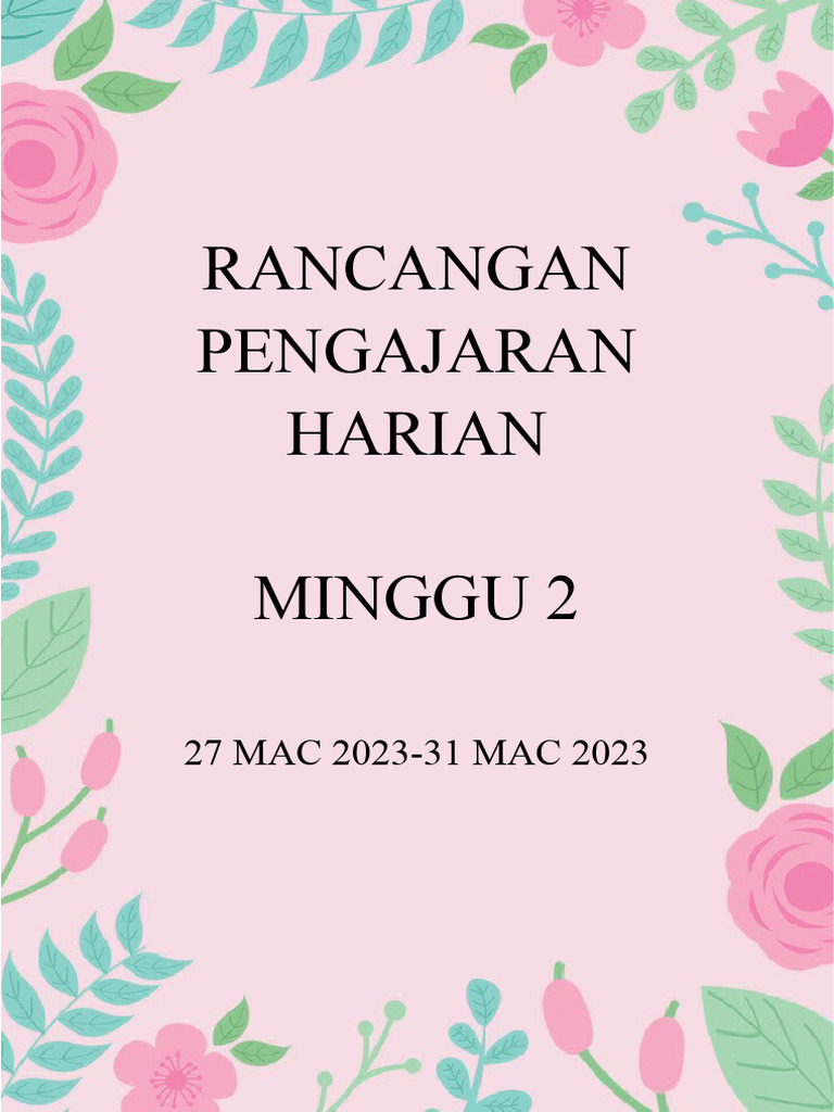 RPH Minggu 2 | PDF
