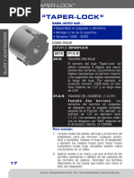 Bushing Taper Lock PDF | PDF | Longitud | Notación