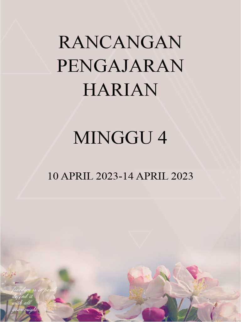 RPH Minggu 3 | PDF