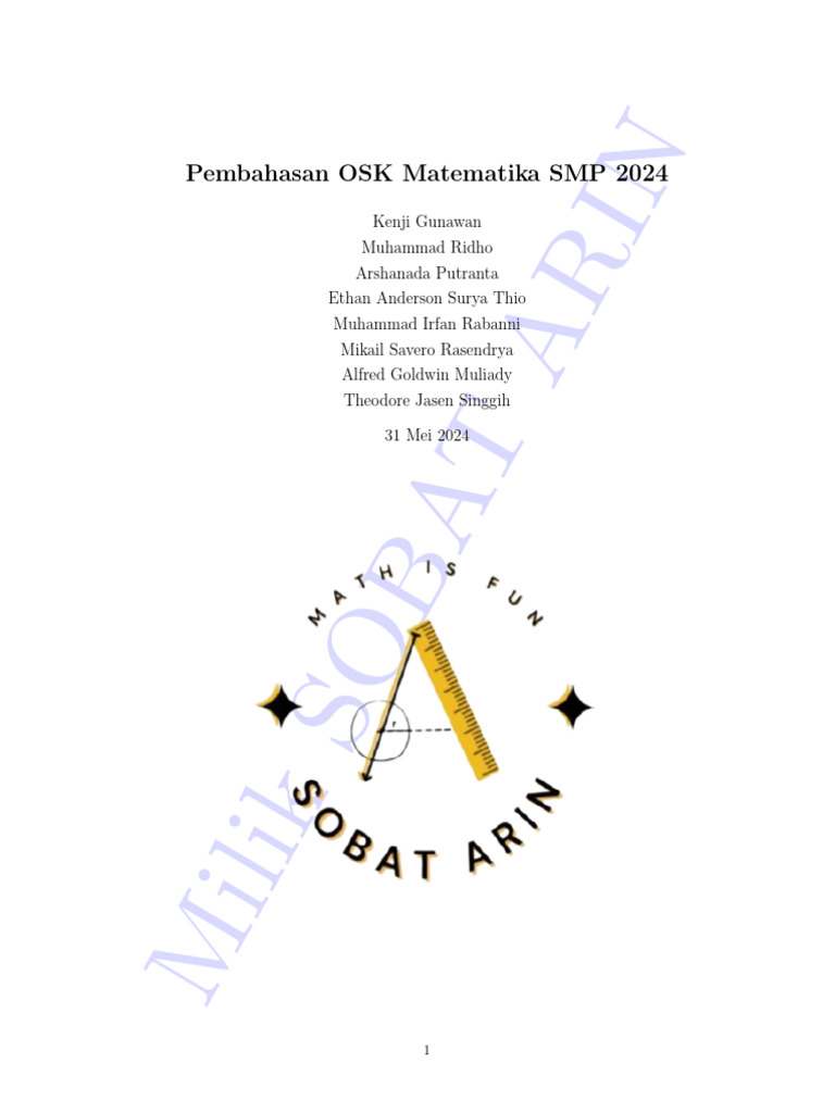 Solusi OSK SMP 2024sws | PDF