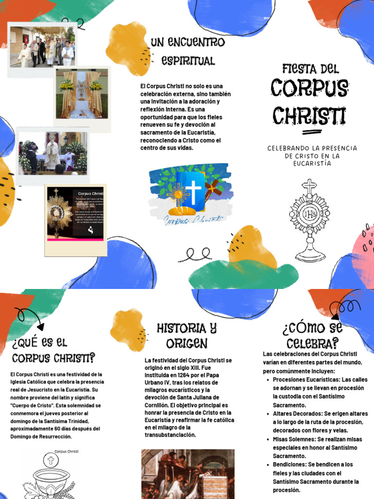 Tríptico Corpus Christi | PDF | eucaristía | Familias denominacionales cristianas