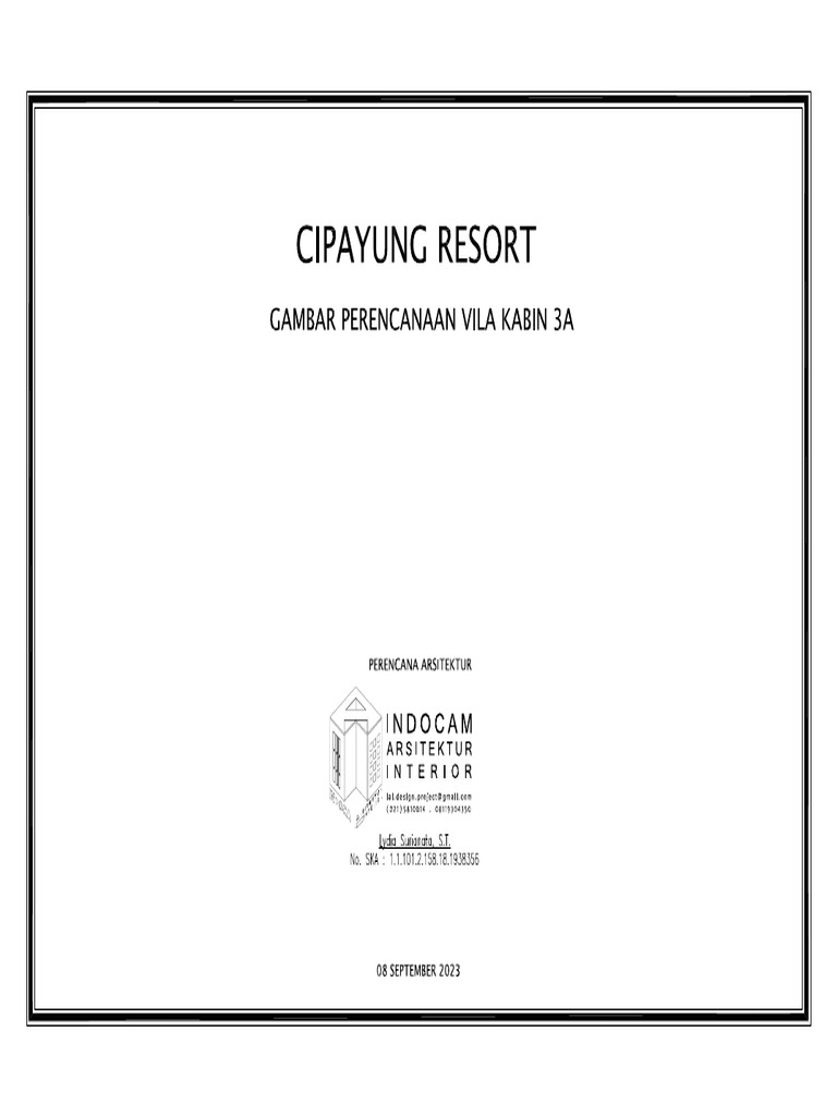 Gambar Kerja Kabin Type 3a | PDF