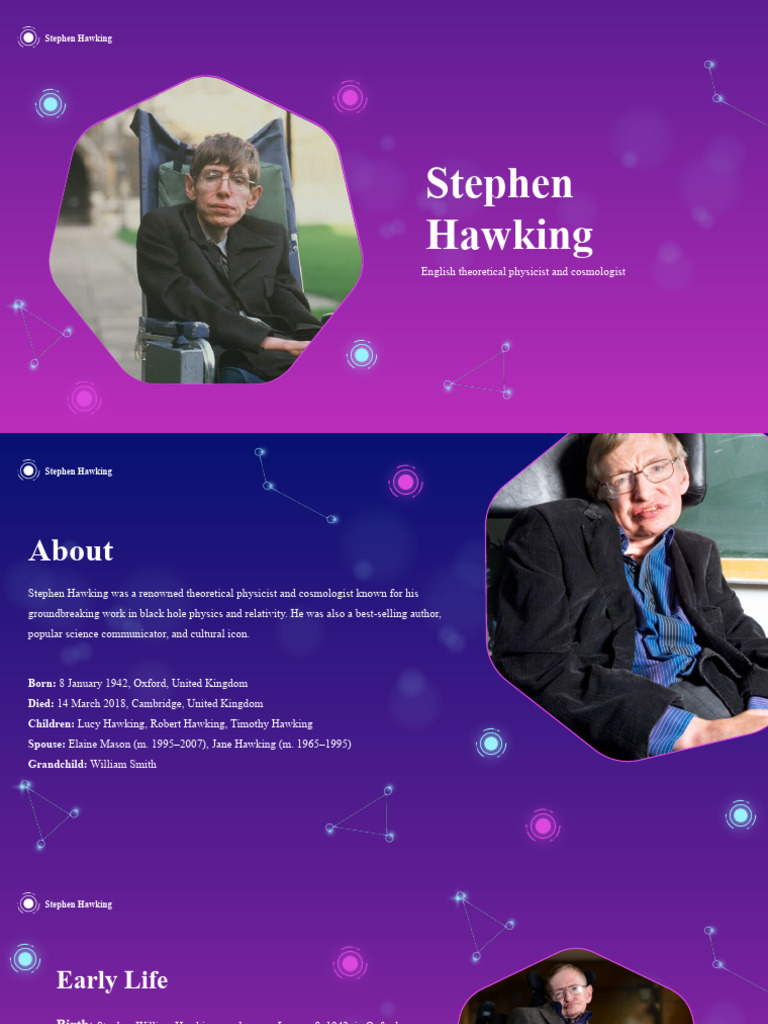 SlideEgg_100660-Stephen Hawking | PDF | Stephen Hawking | Science