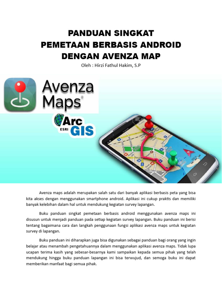 Panduan Singkat Avenza | PDF