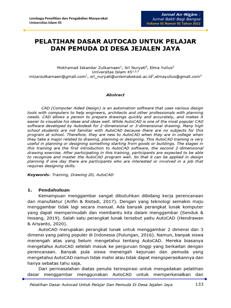Modul Autocad 2d & 3d | PDF