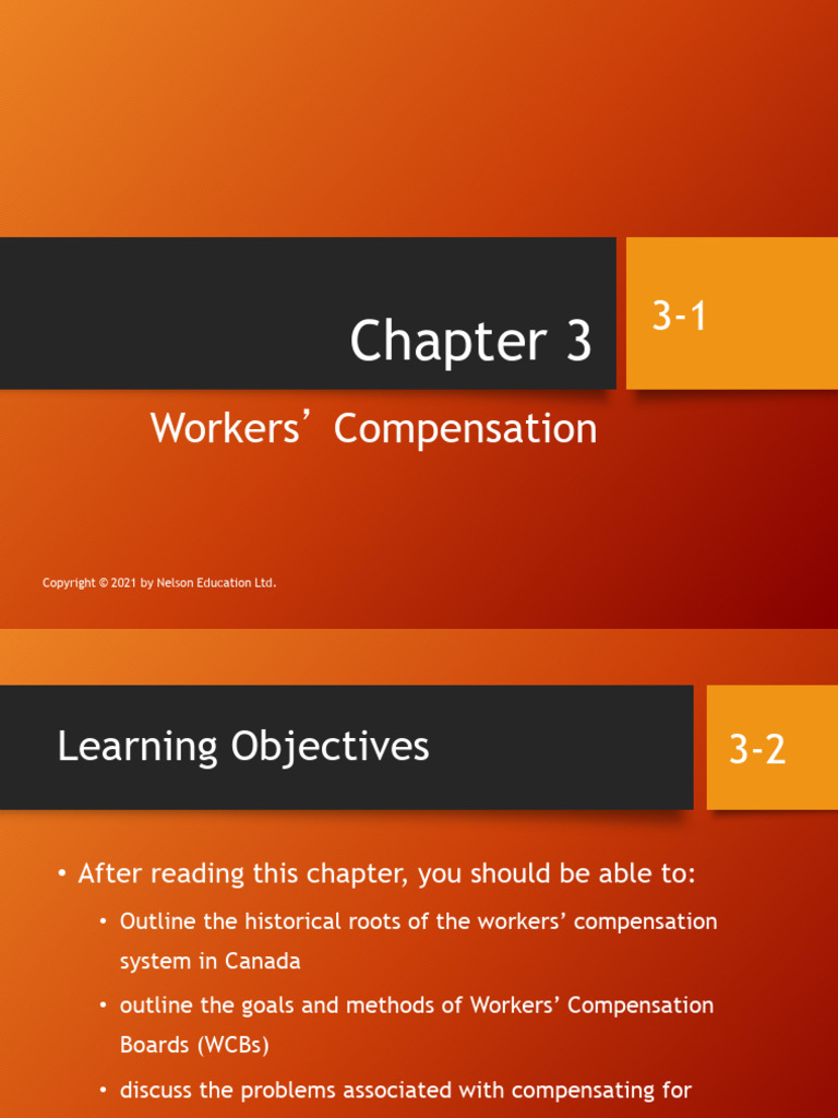 C03 PowerPoint - 2S | PDF | Workers' Compensation | Employment