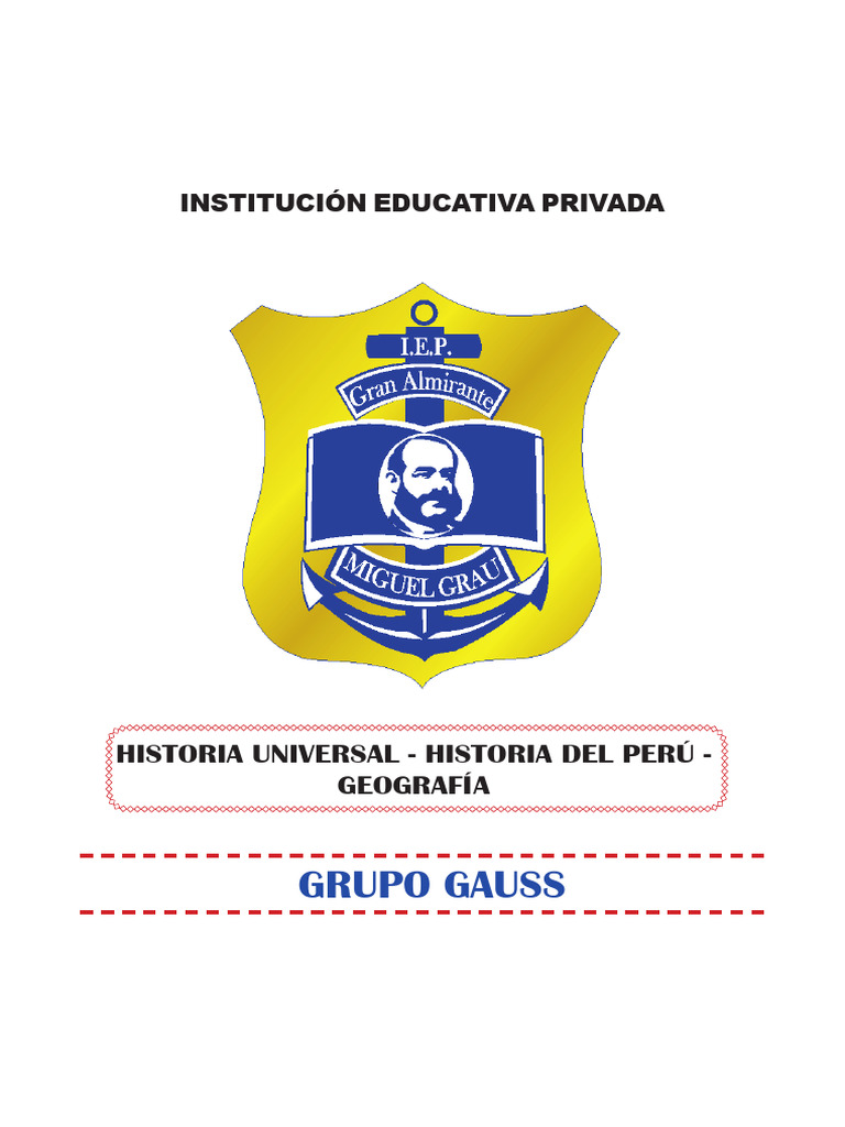 Gauss Comp. H.U - H.P - Geogra. - 3er Grado Anual CC Ce | PDF ...
