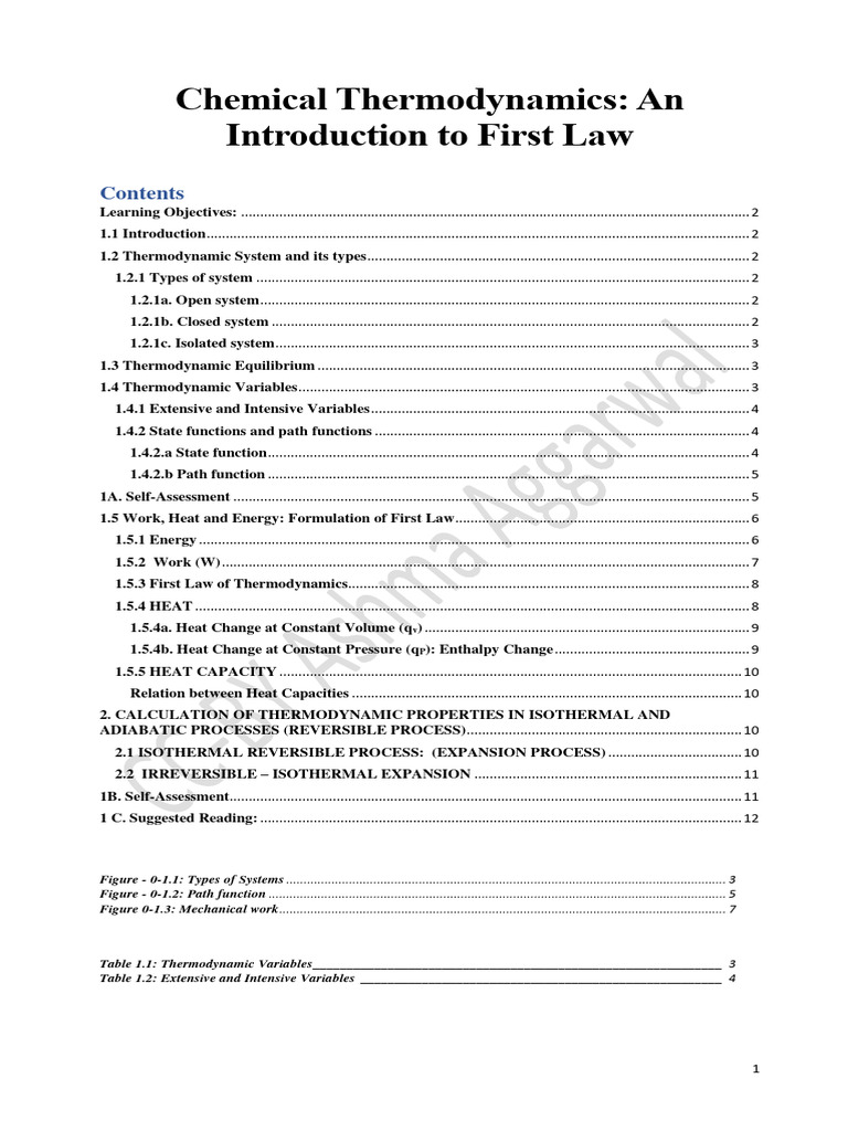 1 Chemical Thermodynamics 1-12 | PDF | Heat | Thermodynamics