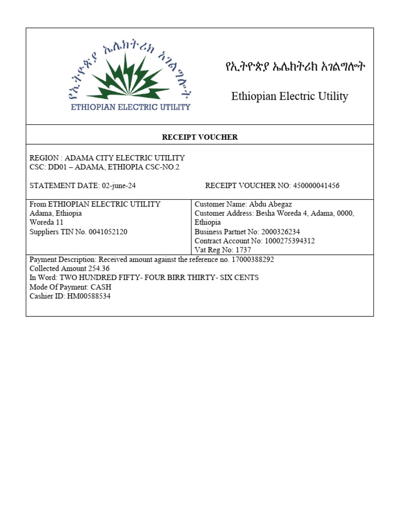 Utilitybill by Et | PDF