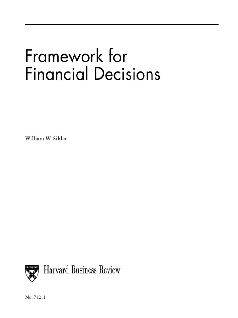 Framework For Financial Decisions | PDF | Capital Structure | Dividend