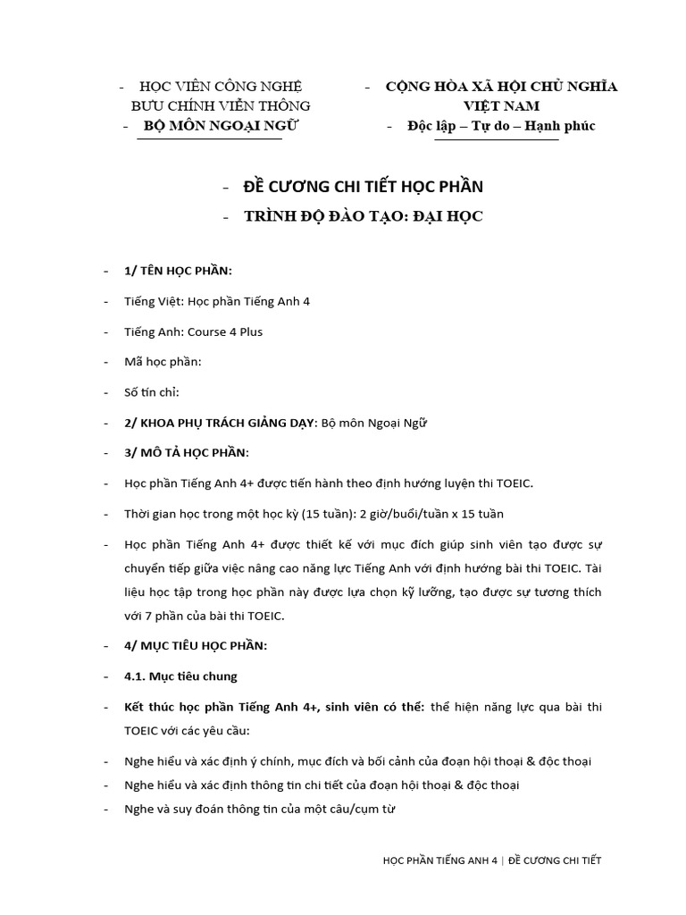 C4 - de Cuong Chi Tiet | PDF