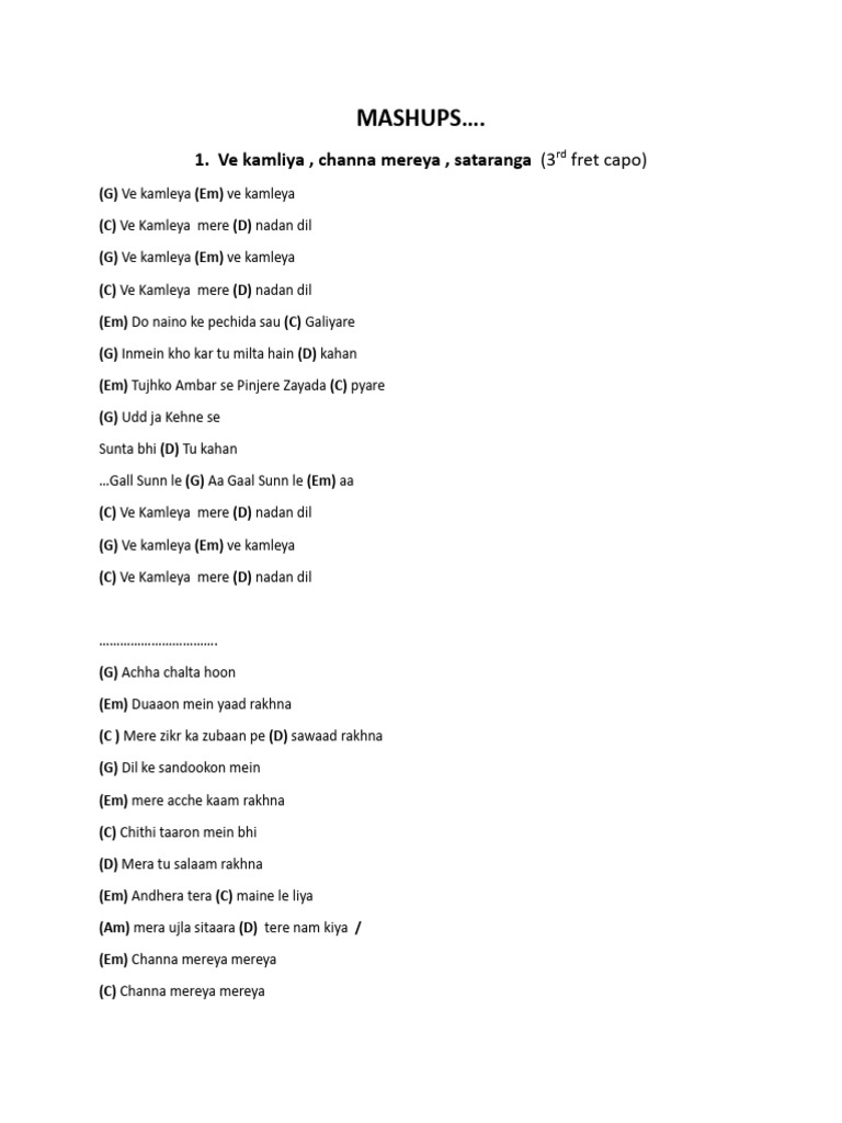 Mashups On Guitar | PDF