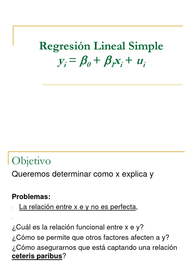 Reg Lineal Simple y Multiple | PDF | Mínimos cuadrados ordinarios ...