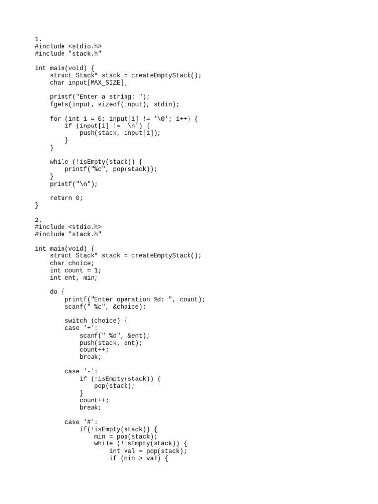 Stack | Download Free PDF | Software | Notation