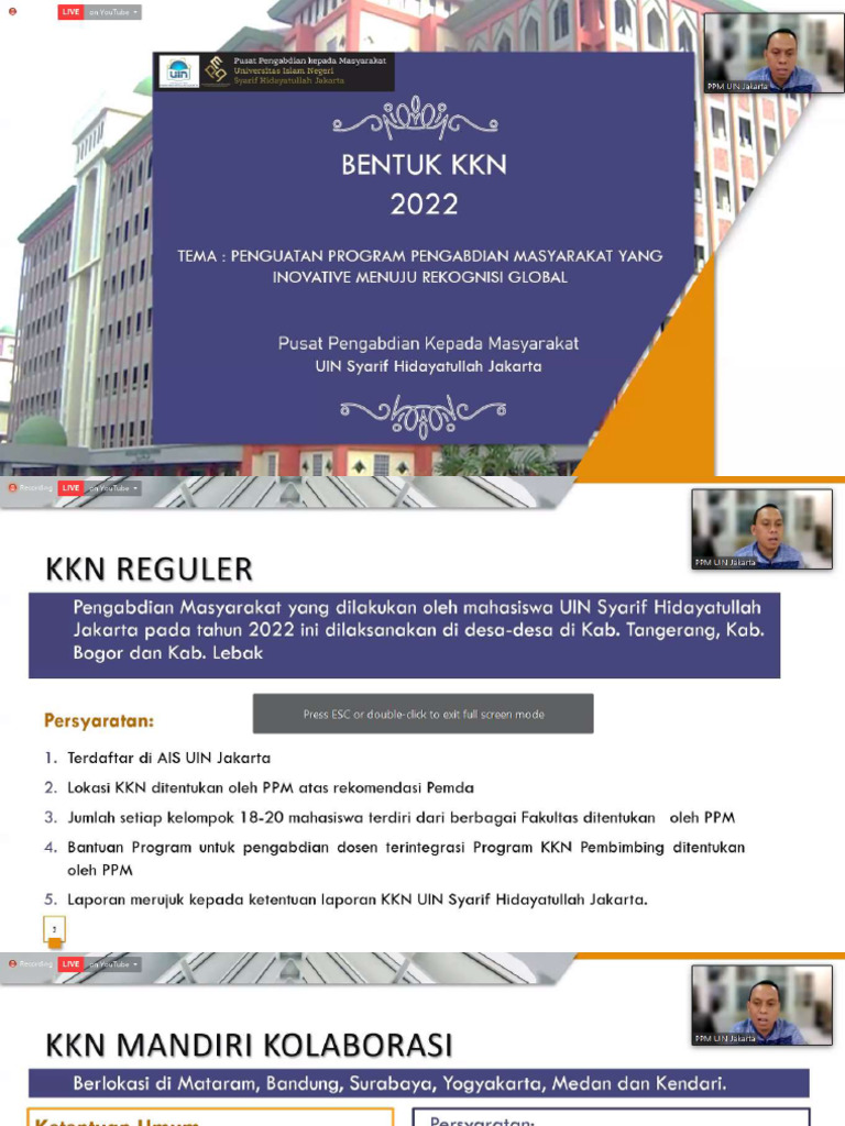 Sosialisasi KKN 2022 | PDF