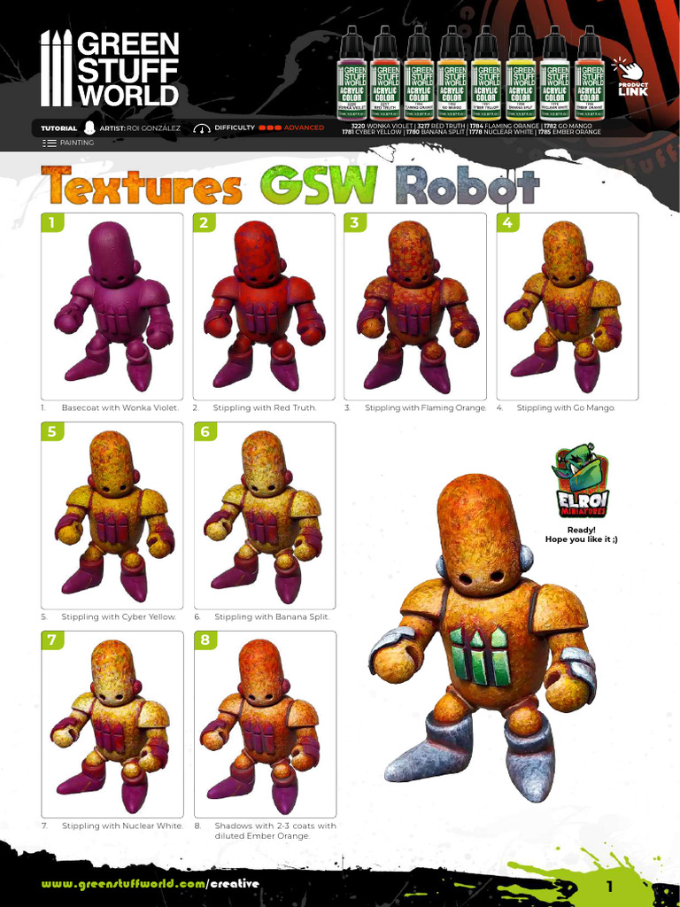 EN-ES-Tutorial-LEVEL ADVANCED-GSW Robot-Painting | PDF