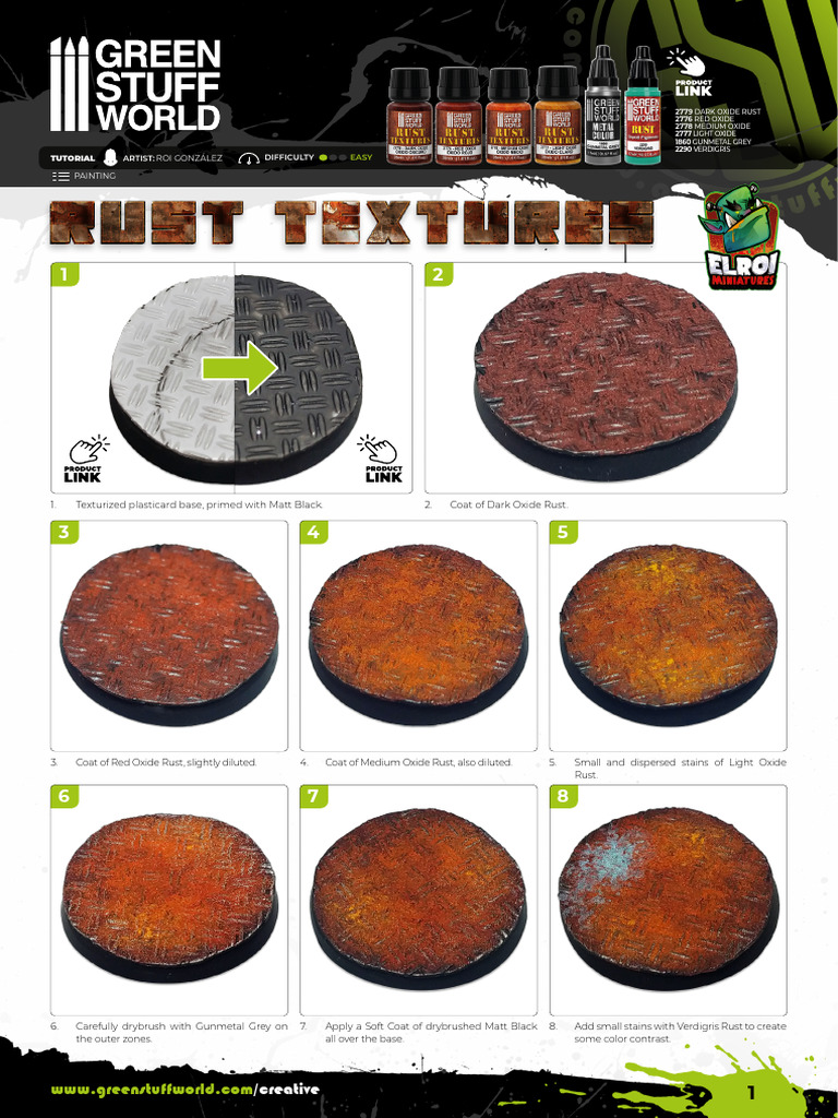 EN ES - Tutorial - RUST TEXTURES - Painting | PDF | Corrosion
