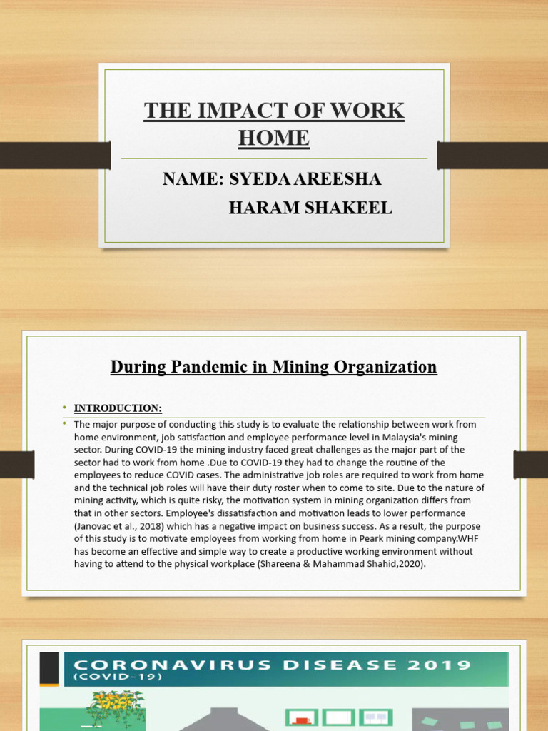 The Impact of Work Home | PDF | Job Satisfaction | Employment