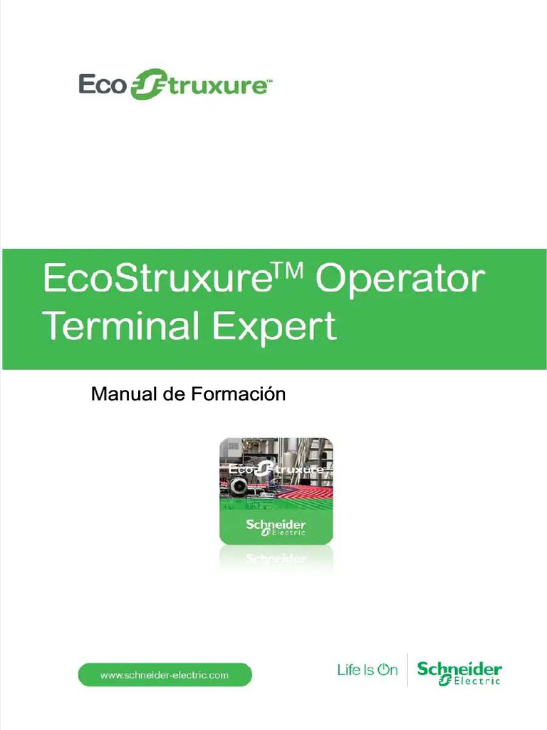 Pdf Ecostruxure Operator Terminal Expert Compress Pdf