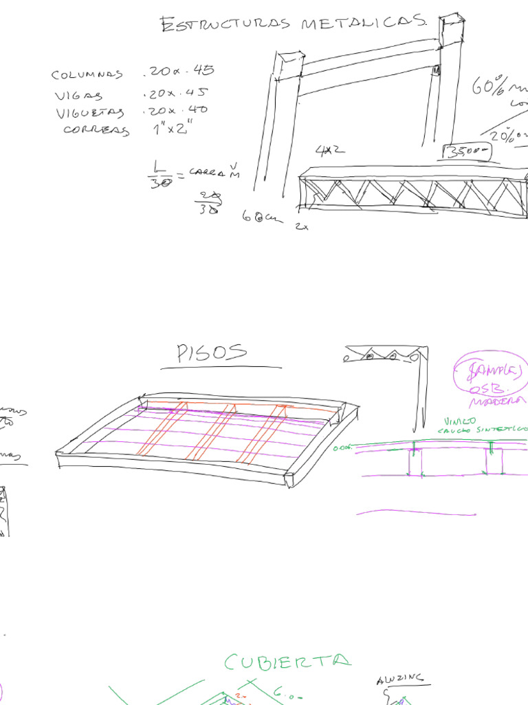estructura de techo | PDF