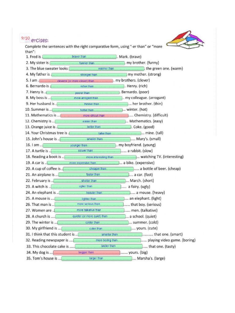 PRACTICE GRAMMAR ADJ | PDF