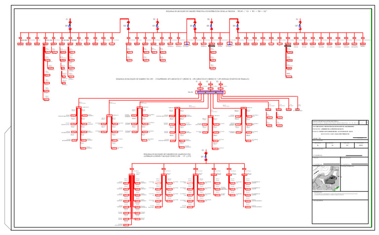 Plano 36 - Esquema en Bloque de Tableros y Alimentadores | PDF