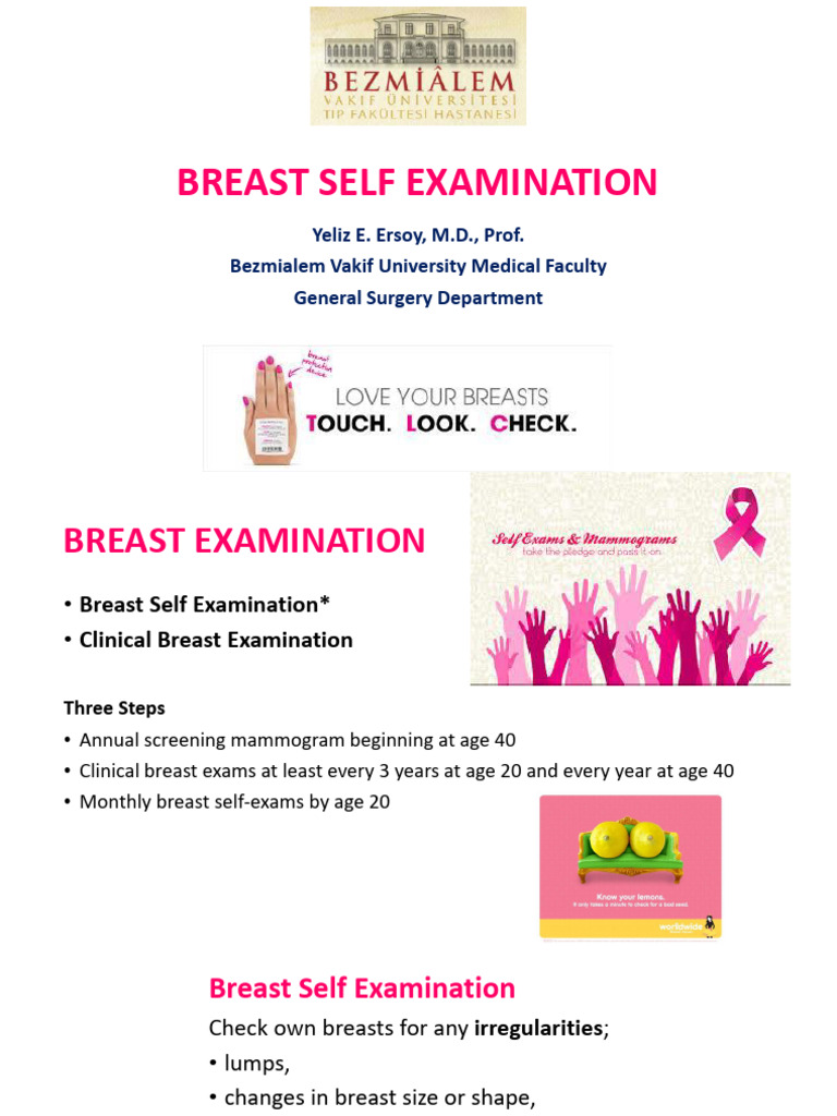 E2 - Breast Self Examination | PDF