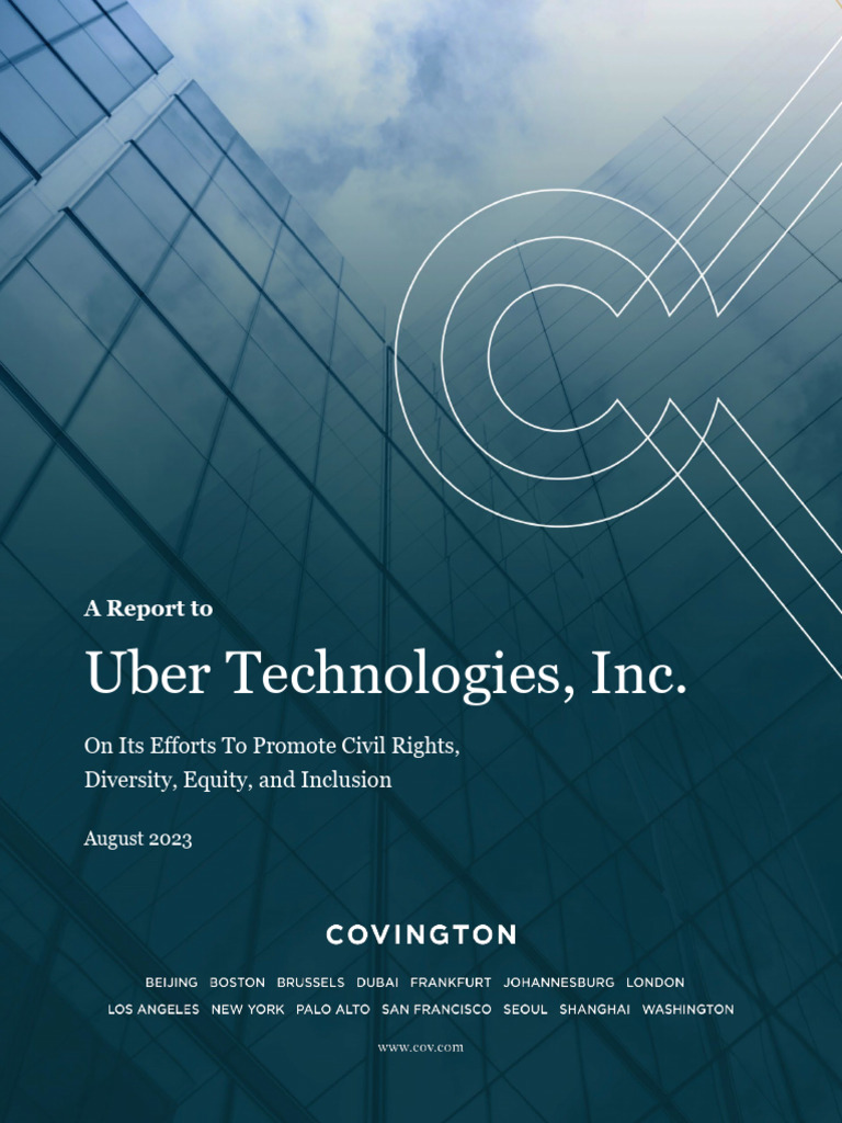 Uber CRA Report August 2023 | PDF | Employment