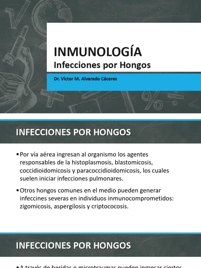 Clase 008b INMUNOLOGÍA Infecciones por Hongos (1) | Descargar gratis PDF | Sistema inmune ...