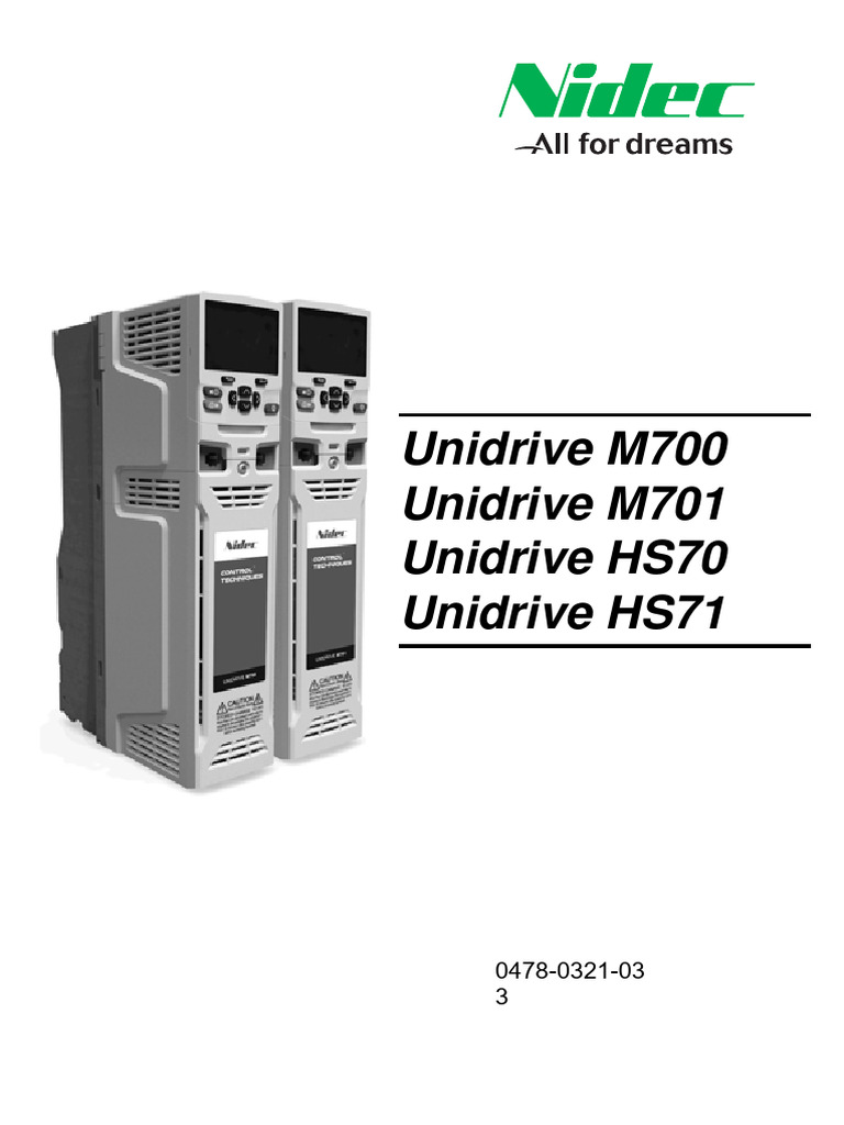 Chinese Unidrive M700 - M701 Control Getting Started Guide Issue 3 ...