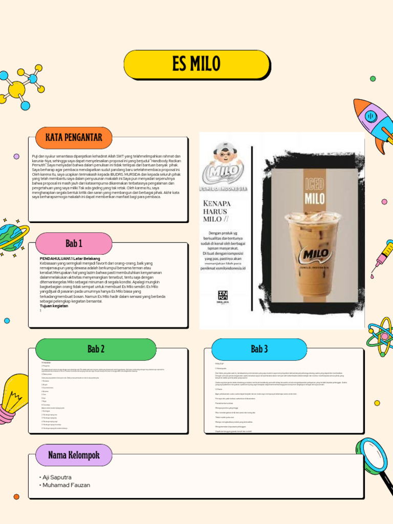 Proposal Es Milo | PDF