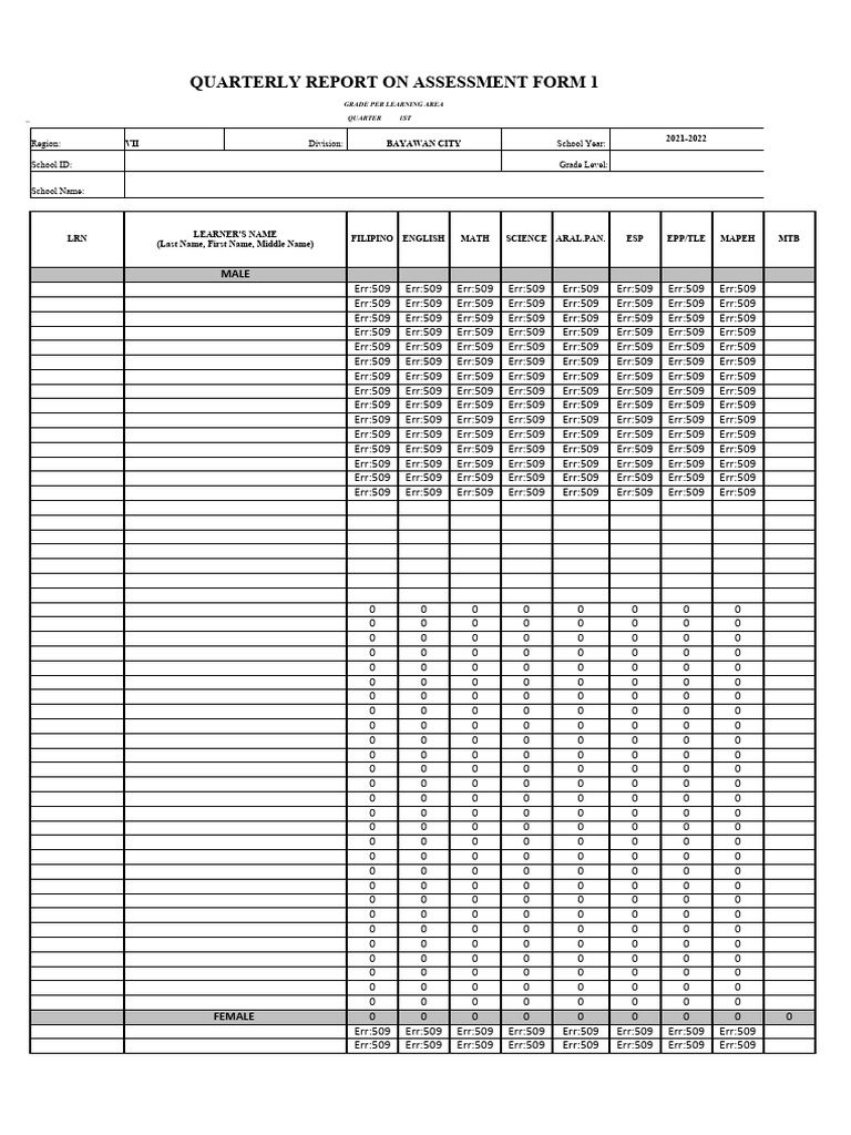 QRA-form-1 | PDF | Learning | Behavior Modification