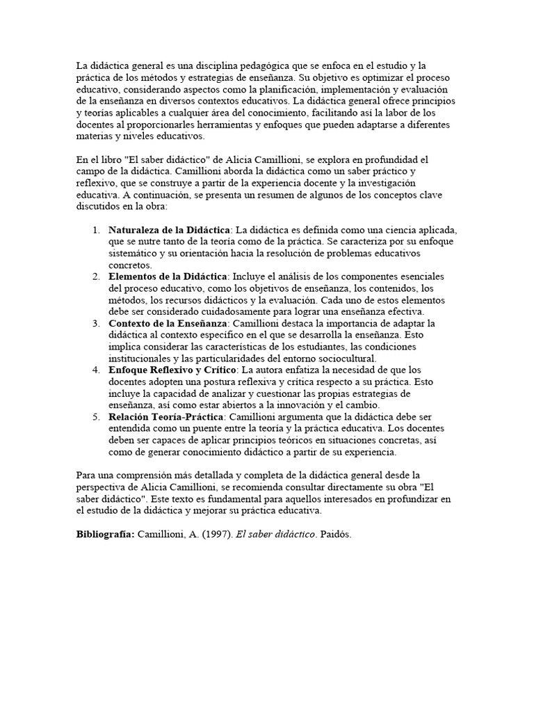 Didactica General. | PDF | Enseñando | Evaluación